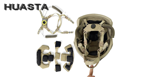 FAST MICH Bulletproof Helmet With Wendy Liner Suspension Pads Armor ...